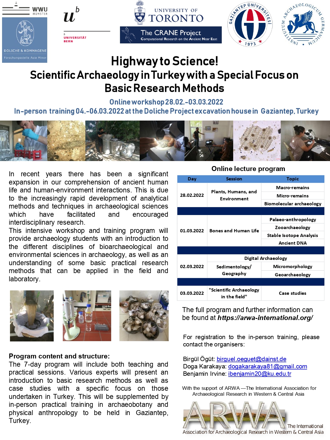 Highway to Science! Scientific Archaeology in Turkey – DAİstanbul